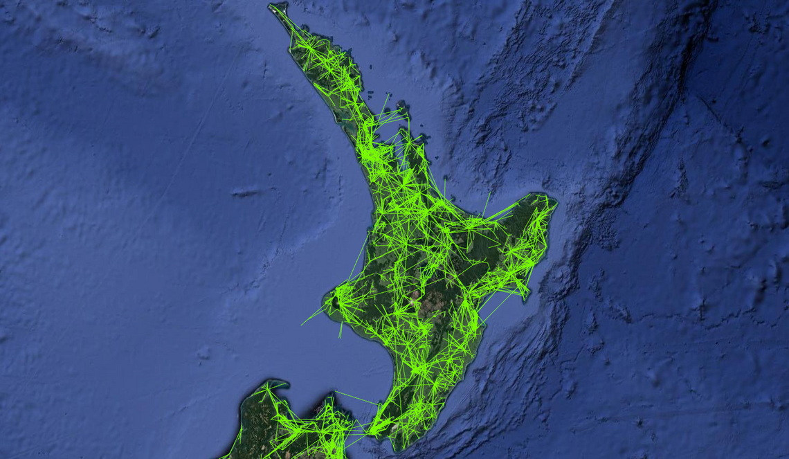 A New Map of New Zealand's Wireless Networks